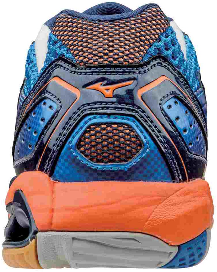 Pánské sálové boty Mizuno WAVE TORNADO 9 modré / oranžové | Snipit.cz
